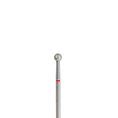 Diamond nail drill bit, Ball, red, 040, EDLEN