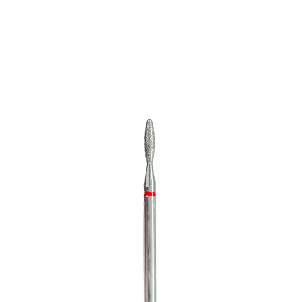 Diamond nail drill bit, Flame, Red Blunt end, 021, EDLEN