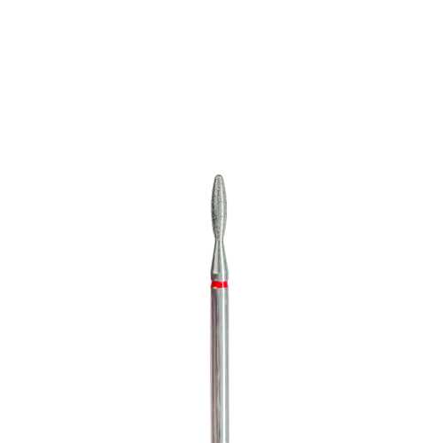 Diamond nail drill bit, Flame, Red Blunt end, 021, EDLEN