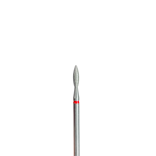 Diamond nail drill bit, Flame, Red Point end, 023, EDLEN