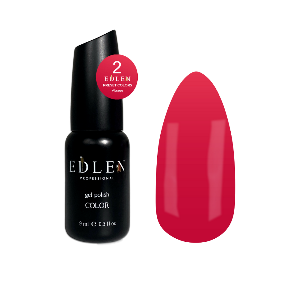 Gel Polish Preset Color Vitrage №2 Edlen, 9 ml