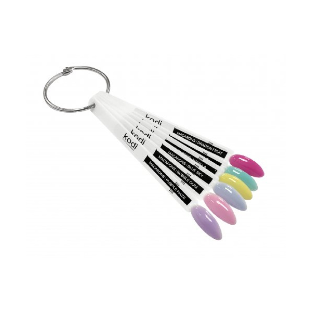 Palette of color base coat Macarons Kodi Professional 6 tips