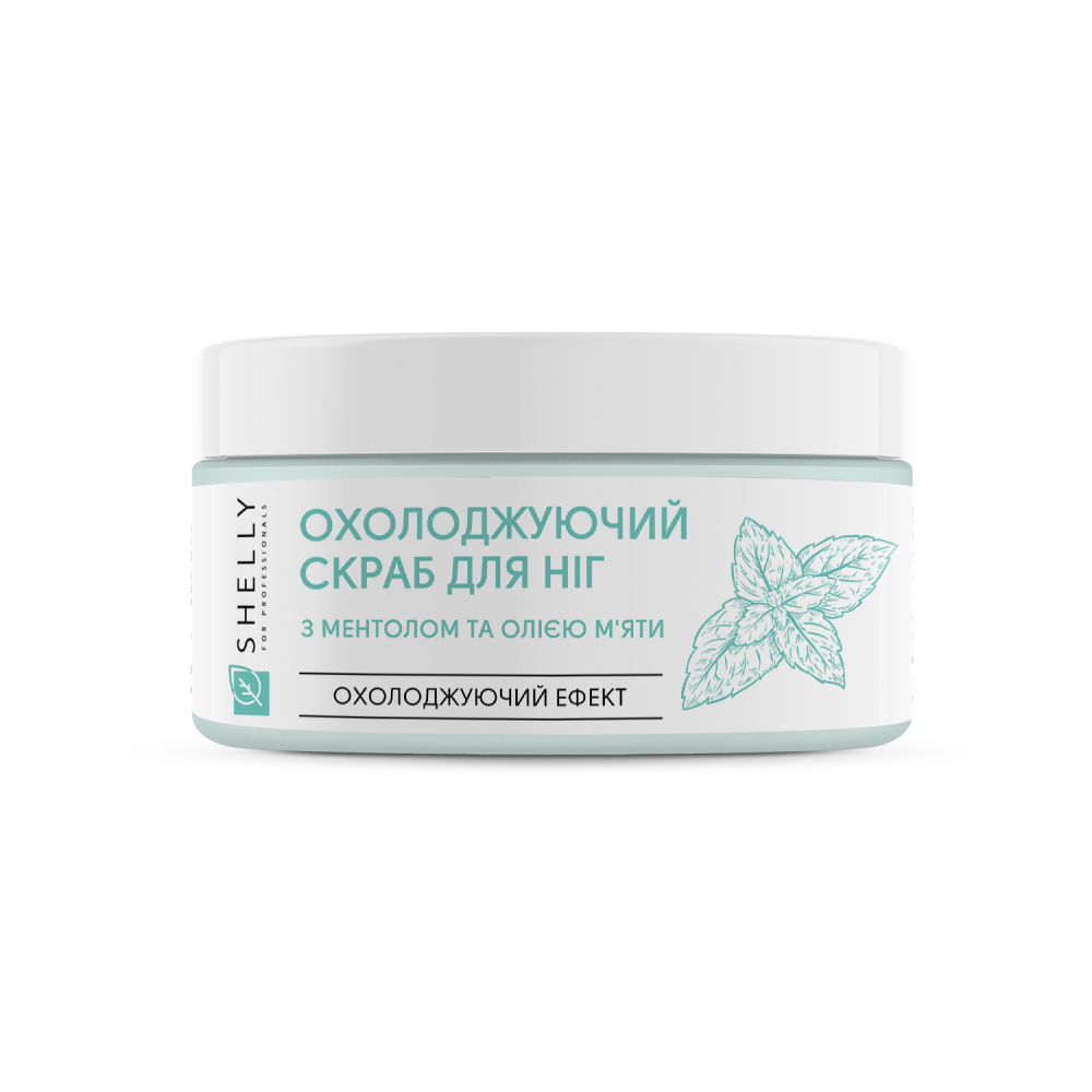 Cooling foot scrub with menthol and peppermint oil Shelly 200 g
